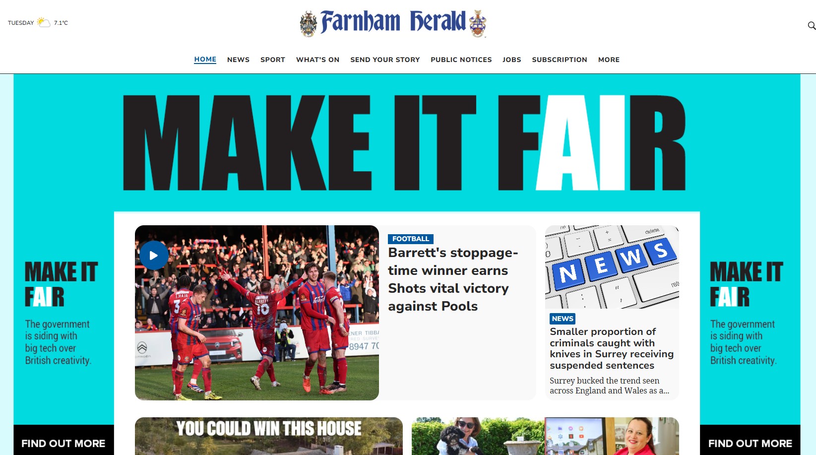 Tindle backs Make It Fair AI campaign - Tindle News